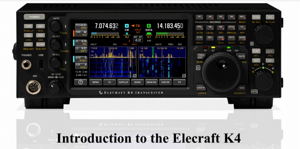 Første kig på Elecraft K4s funktioner | Radioamatoer paa VHF, UHF og ...
